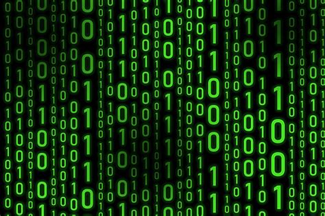 Green Pattern Binary Numeral System Background Stock Illustration Download Image Now