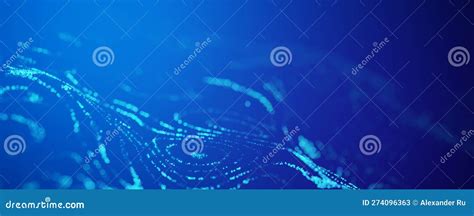 Technological Background Big Data Data Background Blockchain Technology Concept Radio Waves