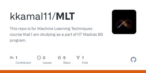 Github Kkamal11mlt This Repo Is For Machine Learning Techniques