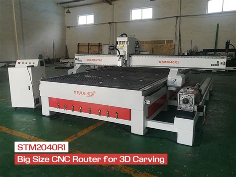 4 X8 CNC Router With 4th Rotary Axis For Wood Carving STYLECNC