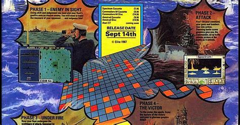 Battle Ships Videogames Advert In The Late 80s Amiga Amstrad Atari St C64 Pc Spectrum