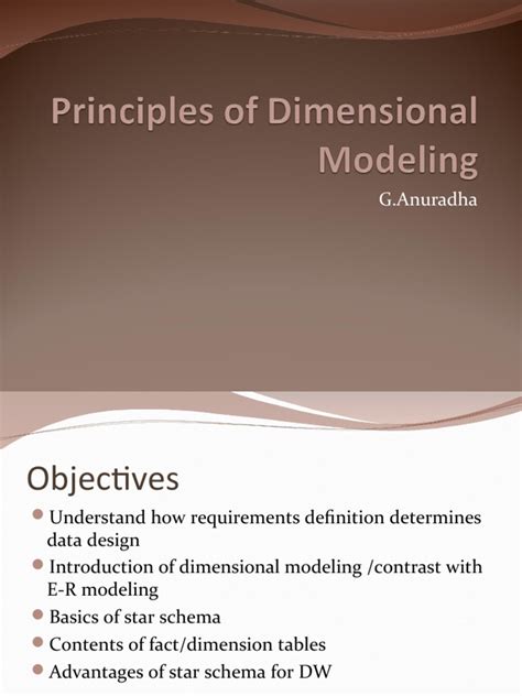 dimensional modelling mod 3 pdf relational model data model