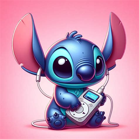 Stitch Holding An Mp3 Player By Alteregobro On Deviantart