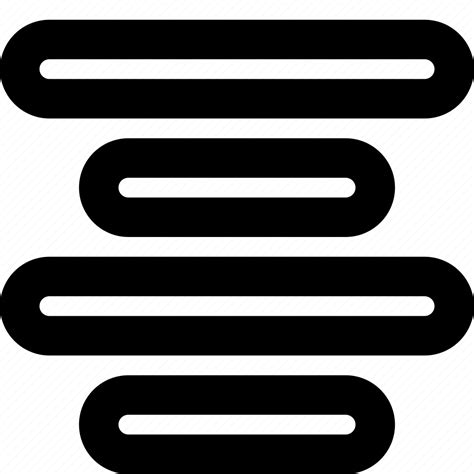 text editor center alignment align edit formatting icon