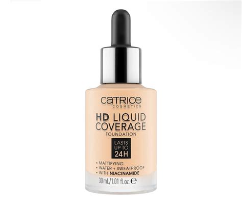 Жидкая тональная основа, тон 010, catrice hd liquid coverage foundation ...
