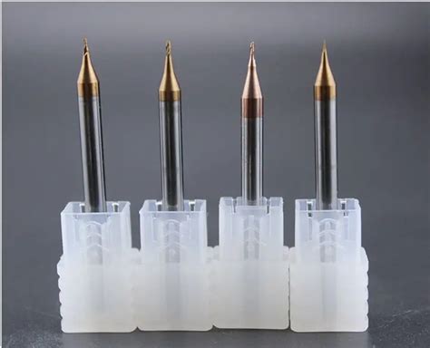 0 1 0 9mm HRC55 Tungsten Steel Micro Milling Cutter Mini Size Two Edged Micro Diameter Milling