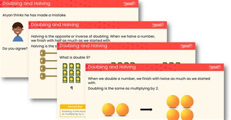 Doubling And Halving Teaching Powerpoint Classroom Secrets Classroom Secrets