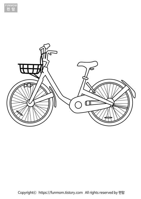 탈것 자전거 색칠공부 도안자료 Kleurplaten Voor Kinderen Kleurplaten Voor Kinderen