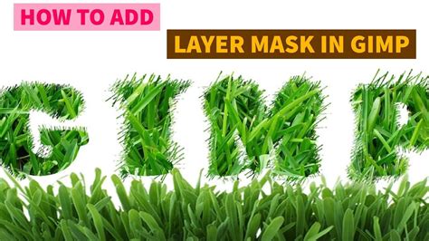 Gimp Tutorial Part How To Add Layer Mask In Gimp Urdu Hindi YouTube