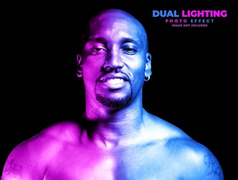 Premium Psd Dual Tone Photo Effect Mockup