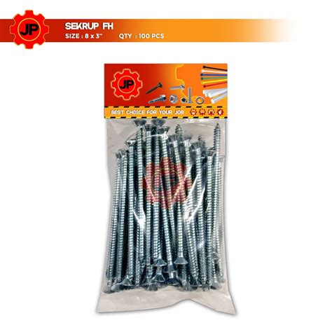 Jual SEKRUP FH 8 X 3 SKRUP FH 8x3 BAUT TAPPING ISI 100 PCS Shopee Indonesia