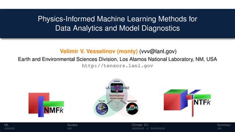 Physics Informed Machine Learning Methods For Data Analytics And Model Diagnostics Pdf