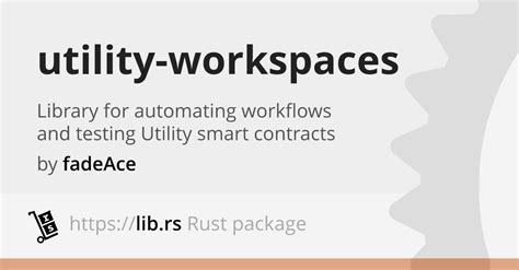 Utility Workspaces — Unregulated Finances In Rust Librs