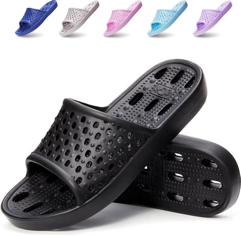 Xomiboe Shower Shoes Women Non Slip Men Shower Slippers