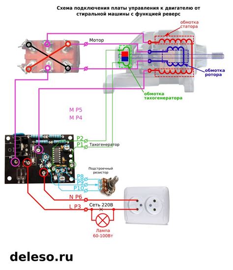 Схема Подключения Двигателя От Стиральной Машины