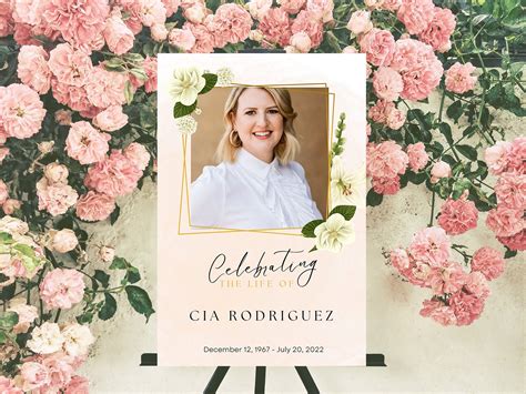 Funeral Reception Welcome Sign Funeral Welcome Sign For Men Etsy In