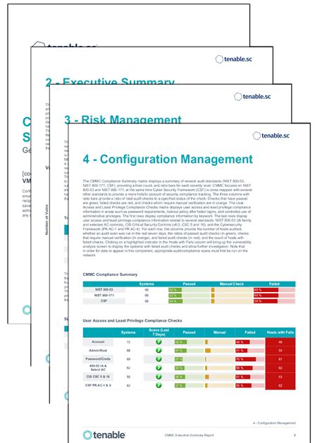 CMMC Executive Report SC Report Template Tenable
