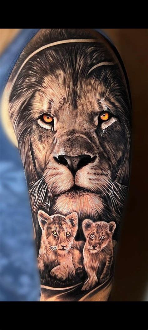 Lion And Eagle Tattoo On Arm Tatuagem De Preguiça Tatuagem De Anjo