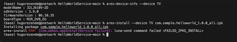 Instalation Error Sdk Webos Tv Community