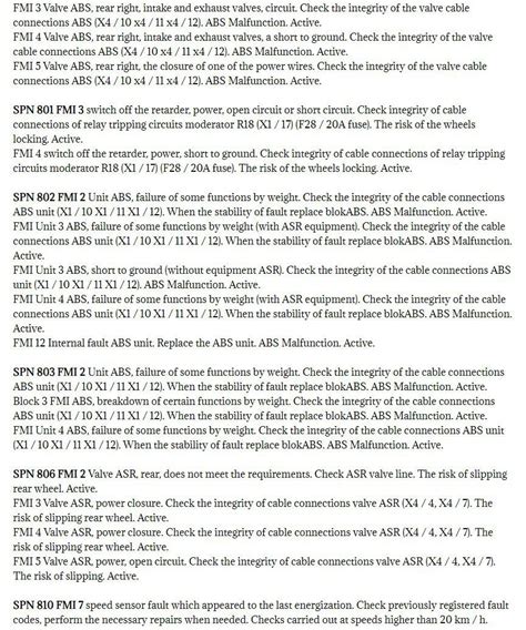 Renault Truck Fault Codes Dtc Abs Braking System Problems Repaired