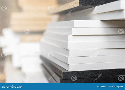 Edges Of Boards Made Of Laminated Chipboard Details Of Cabinet Furniture In The Assembly Shop