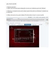 LAB 3 TCP IP UTILITIES Docx LAB 3 TCP IP UTILITIES 1 3 Review Questions 1 What Is The Command