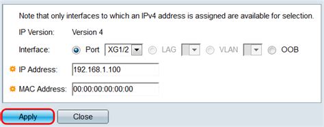 ARP Configuration On The SG XG And SG XG Cisco