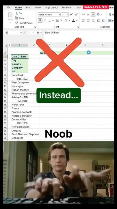 Dont Copy And Paste In Excel Instead Use Wraprows Function Excel Exceltips Shorts Youtube
