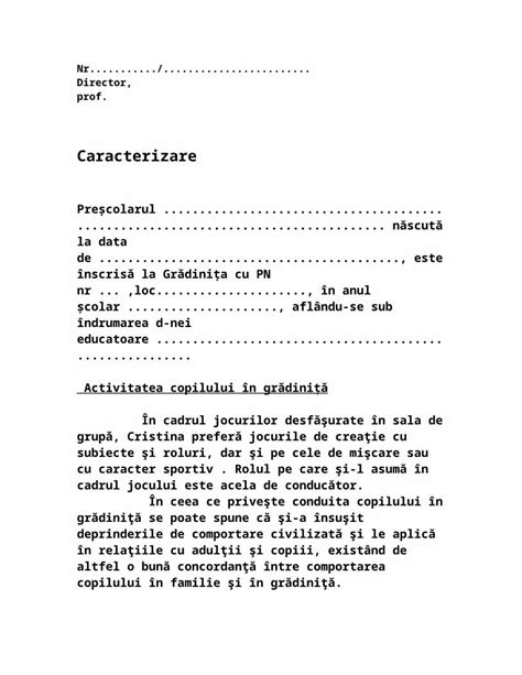 Doc Model De Caracterizare Dokumentips