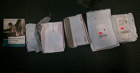 My Textbook Was Sent Inside A Mailing Bag Inside A Usps Priority Envelope Inside A Usps