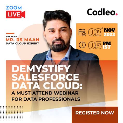 Codleo Consulting On Linkedin Salesforcedatacloud Datacloud Webinar Livewebinar Onlinewebinar