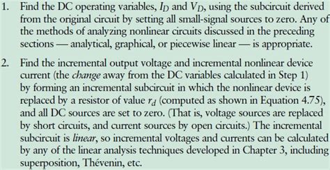 Circuits Electronics Incremental Analysis