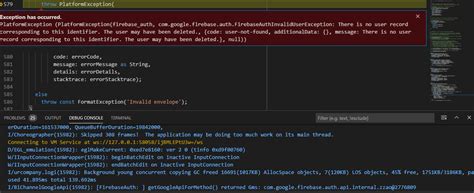 Firebase Pop Up Message On Emulator From Platform Exception In
