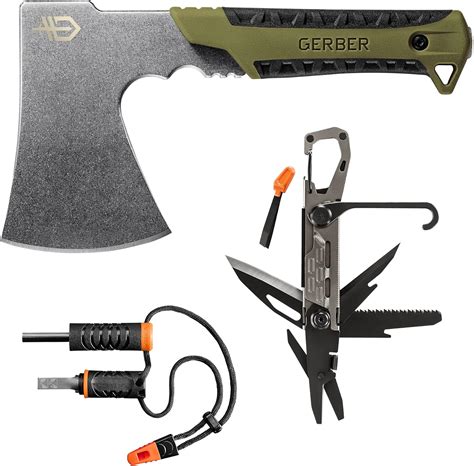 Ultimate Camp Setup Kit With Gerber Gear Hatchet Fire Starter Mult