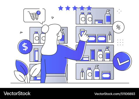 Concept Of Consumer Choice A Person Royalty Free Vector