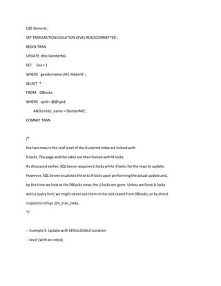 Transaction Isolationexamples PDF