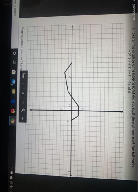 1 Graphingpdf 1 Sketch The Graph By Using Mapping