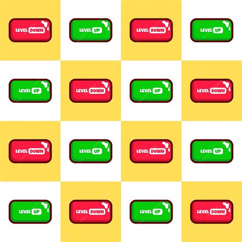 모바일 개발 캐주얼 게임 Ui 키트를 위한 유리 버튼 컬렉션 프리미엄 벡터
