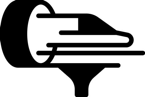 Solid Black Icon For Hyperloop 44270874 Vector Art At Vecteezy