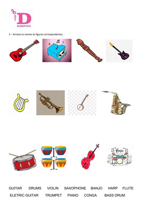 Musical Instruments Online Exercise For Ensino Fundamental Live