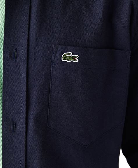Lacoste Mens Regular Fit Long Sleeve Solid Oxford Shirt Macys