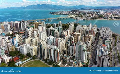 Florianopolis Beach Brazil International Tourism Landmark Stock