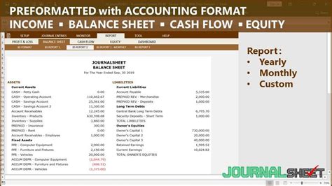 Excel Accounting Template For Service Business Automatic Accounting Report For Service