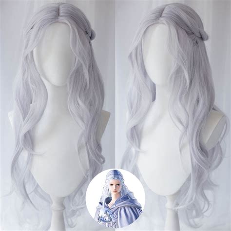 Final Fantasy Xiv Endwalker Ff14 Venat Hydaelyn Light Blue Gray Cospla