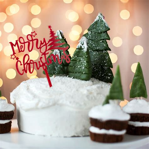 Merry Christmas Cake Topper