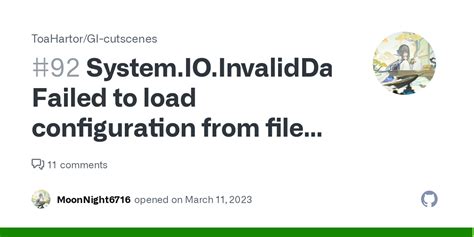 Systemioinvaliddataexception Failed To Load Configuration From File Dgicutscenes