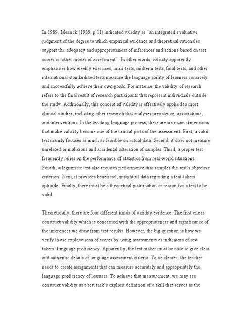 Buiminhhoaithu Midterm Test Language Testing And Assessment Pdf