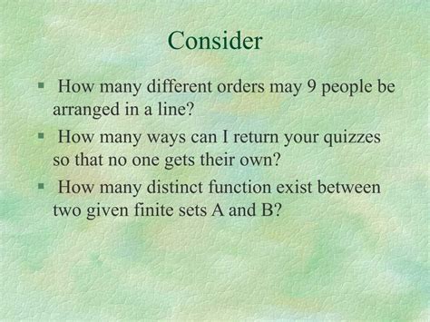 ppt elementary counting technique s and combinatorics powerpoint