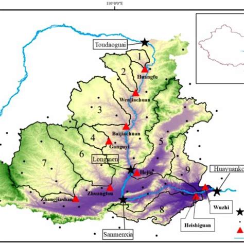 Middle Reaches Of The Yellow River Download Scientific Diagram