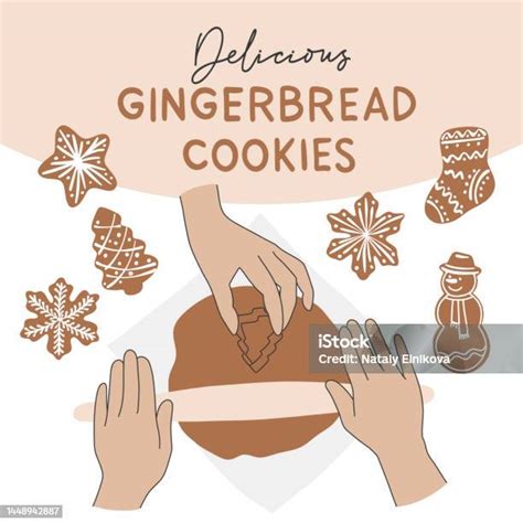 Proses Pembuatan Kue Jahe Gambar Tangan Ilustrasi Stok Unduh Gambar Sekarang Acara Perayaan